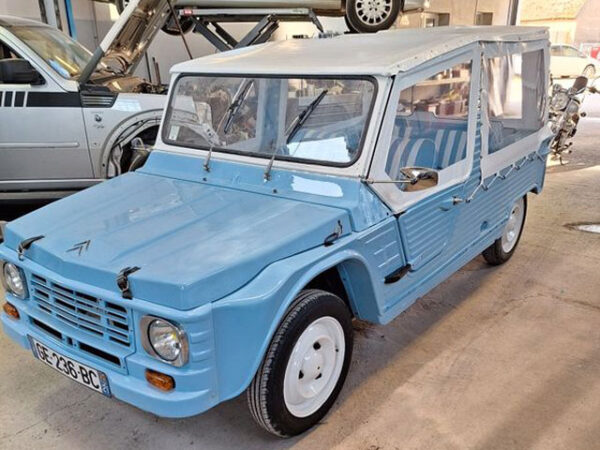 Méhari Bleue Calanque 4pl Restaurée - Ma mehari.com